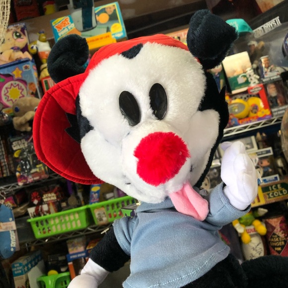 Toys | Vtg 95 Wb Show Animaniacs Wakko Plush Stuffed Animal | Poshmark